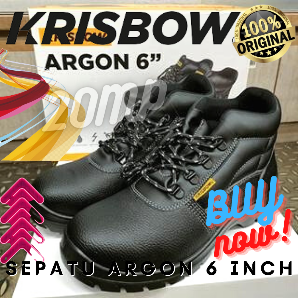 Promo Sepatu Safety Sepatu Pengaman Argon 6 Inch Original Krisbow ...