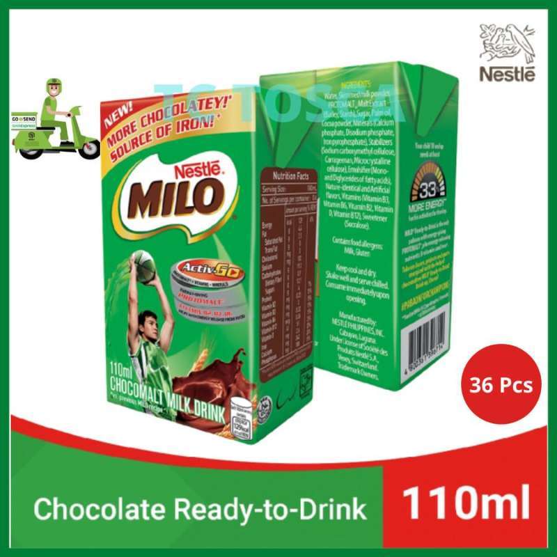 Promo Susu UHT Nestle Milo Activ Go 110 mL 1 Karton isi 36 Pcs Diskon 5% di Seller ToscaToserba ...