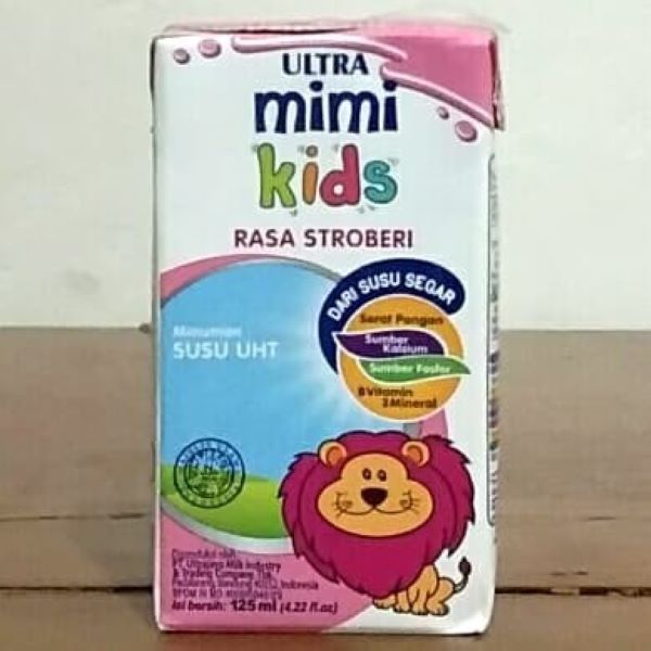 Promo Susu Ultra Mimi Kids Kotak UHT Stroberi | Strawberry - 125 ml ...