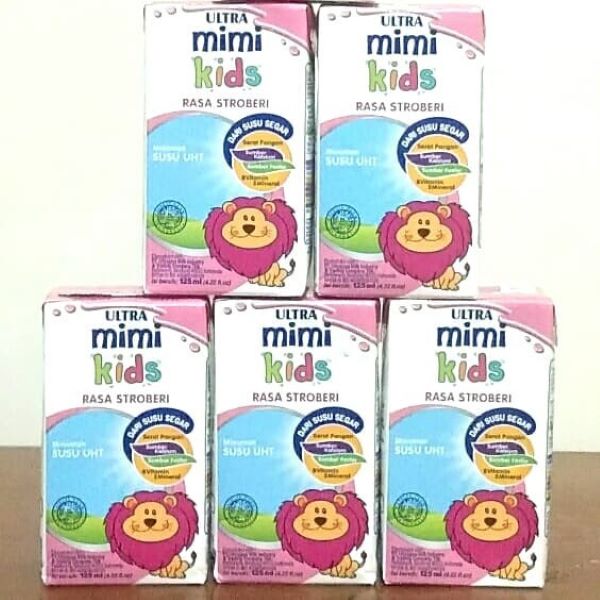 Promo Susu Ultra Mimi Kids Kotak UHT Stroberi | Strawberry - 125 ml ...