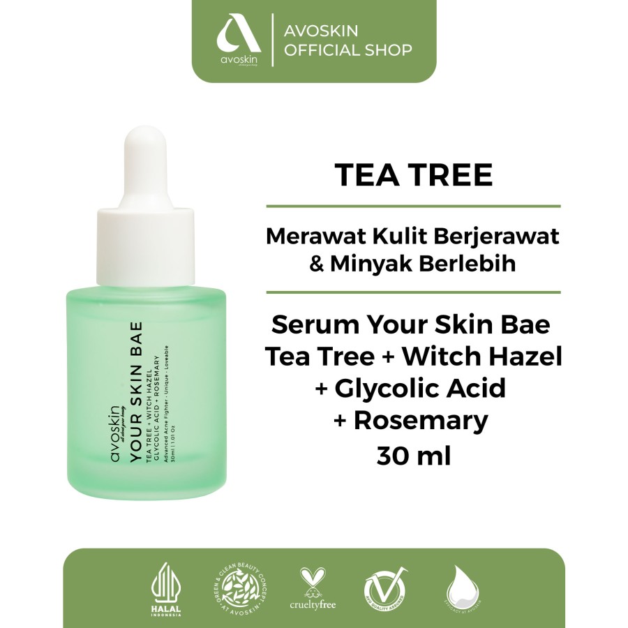 Promo [last Chance] - Avoskin Your Skin Bae Serum Tea Tree + Witch ...