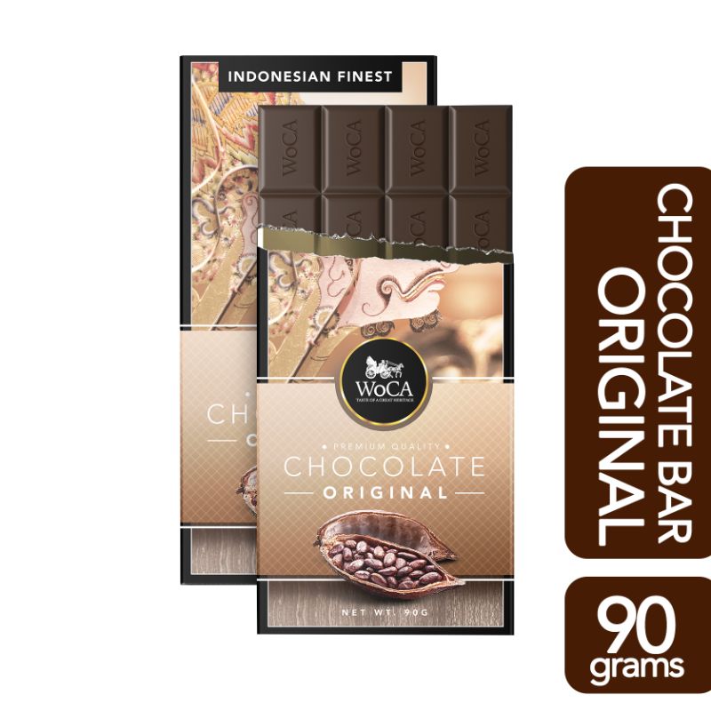 Promo WoCA Coklat Original Premium Chocolate Bar [90 g] Diskon 45% di ...
