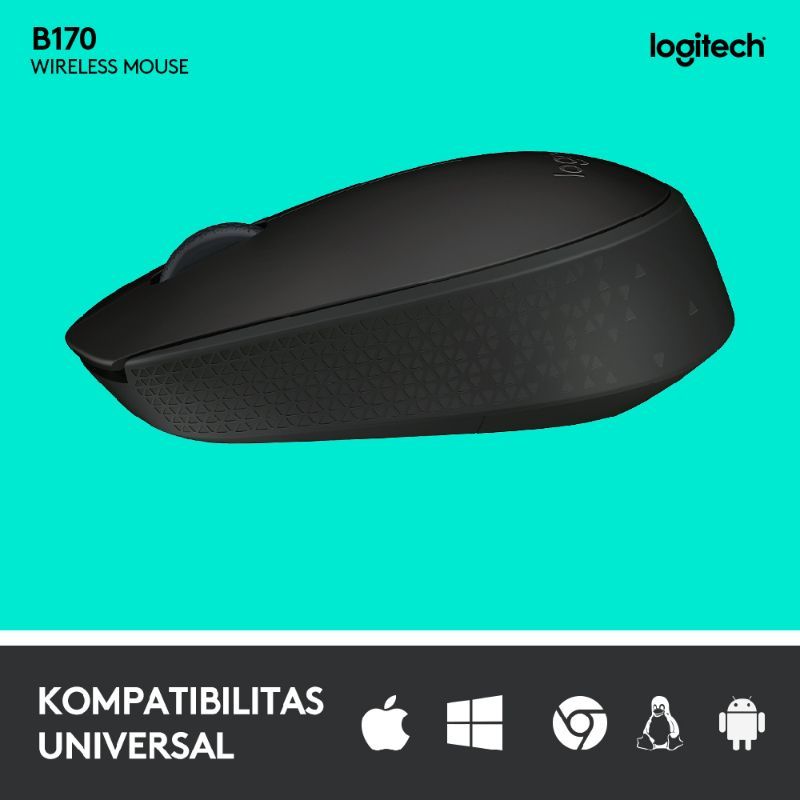 Promo Logitech B170 Wireless Mouse - Black Diskon 46% Di Seller ...