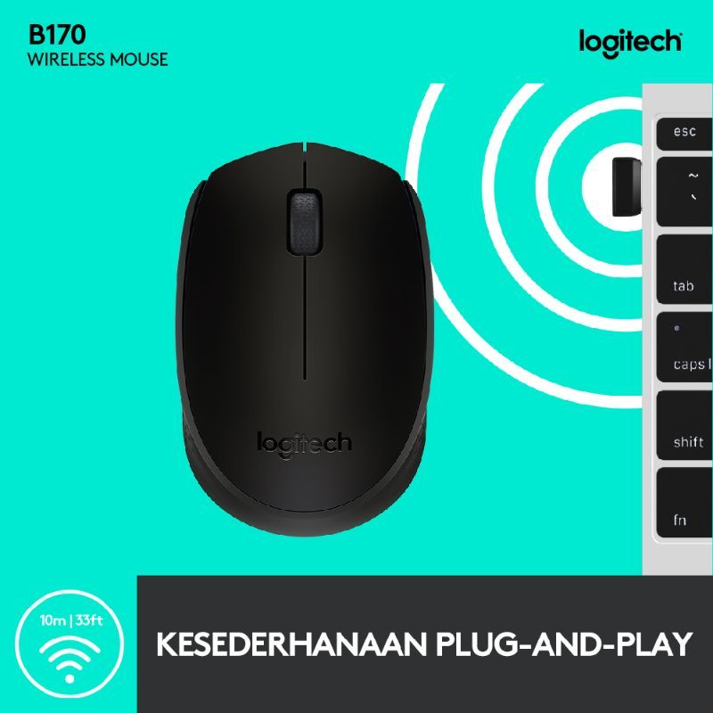 Promo Logitech B170 Wireless Mouse - Black Diskon 46% Di Seller ...