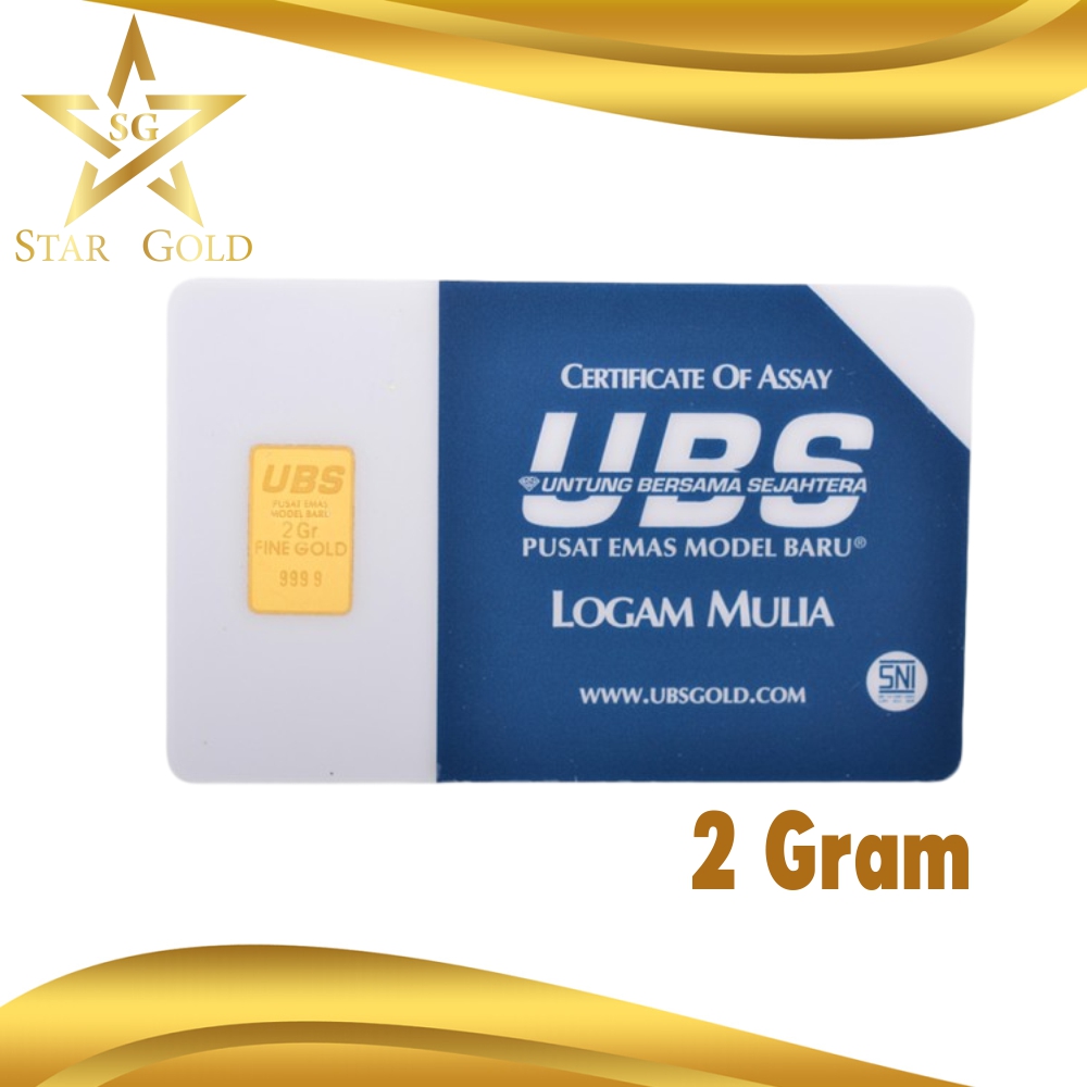 Promo Ubs Lm Logam Mulia [2 G] Diskon 5% Di Seller Stargoldmkb Official ...