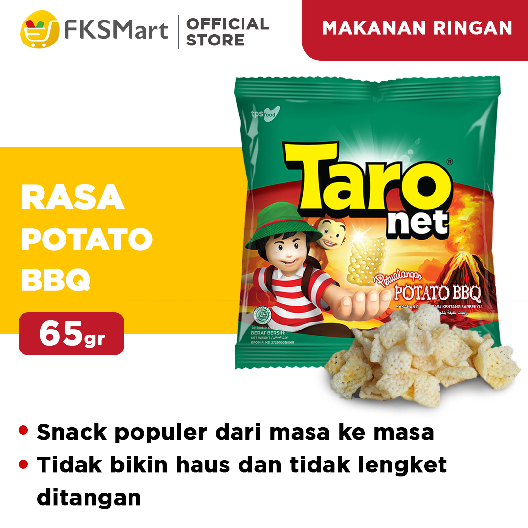 Jual Taro Net Potato BBQ [65 g] di Seller Bliblimart Snack Store ...