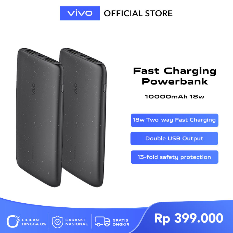 Jual vivo Fast Charging Powerbank *HANYA PULAU JAWA - Black Hitam di ...