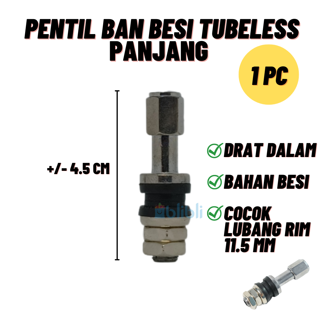 Jual Pentil Ban Tubeless Motor Mobil - Pentil Besi Drat Luar 3.5cm di ...