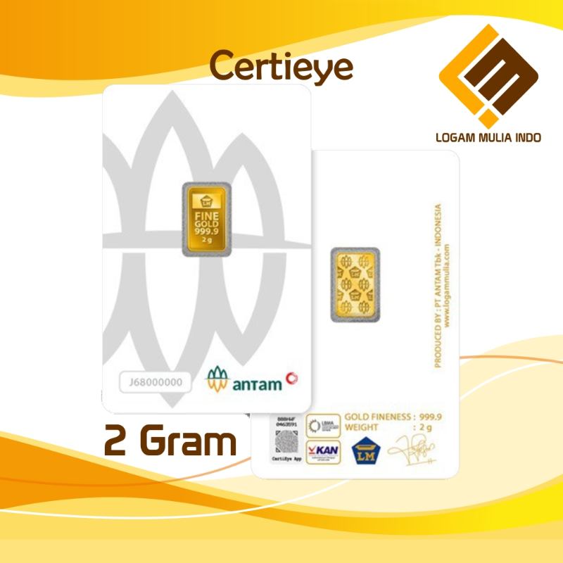 Promo Antam LM Vac Prees Logam Mulia [2 g] Diskon 4% di Seller Logam ...
