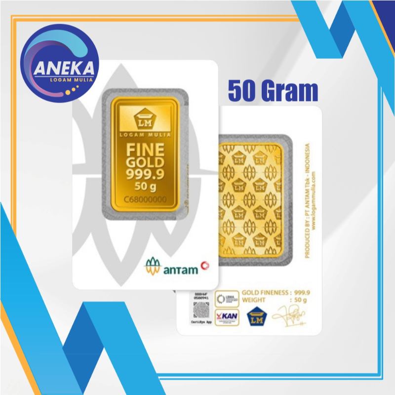 Promo Antam LM Vacum Logam Mulia [50 g] Diskon 4% di Seller Aneka Logam ...