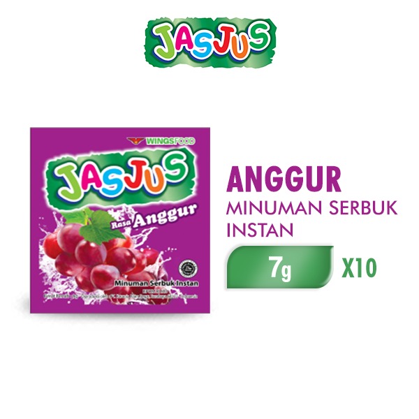 Jual Jas Jus Minuman Serbuk Instan Rasa Anggur [7 g x 10 sachet] di ...