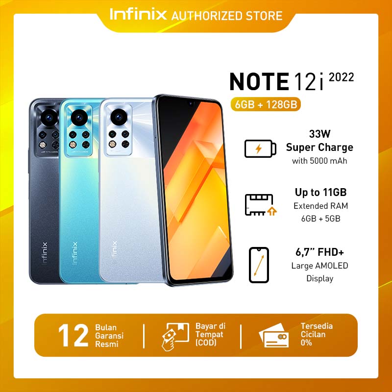 Promo Infinix Note 12i 2022 - 6.7'' Large Amoled FHD 6/128 GB Extended ...