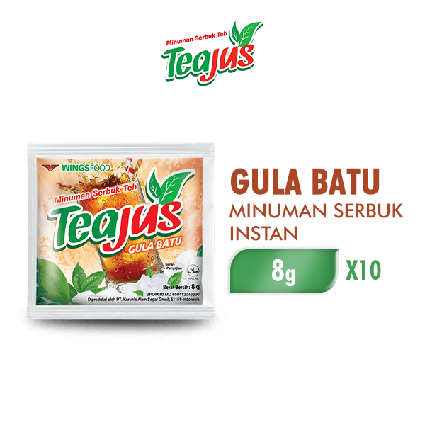 Jual Tea Jus Minuman Serbuk Teh Instan Rasa Gula Batu [8 g x 10 sachet ...