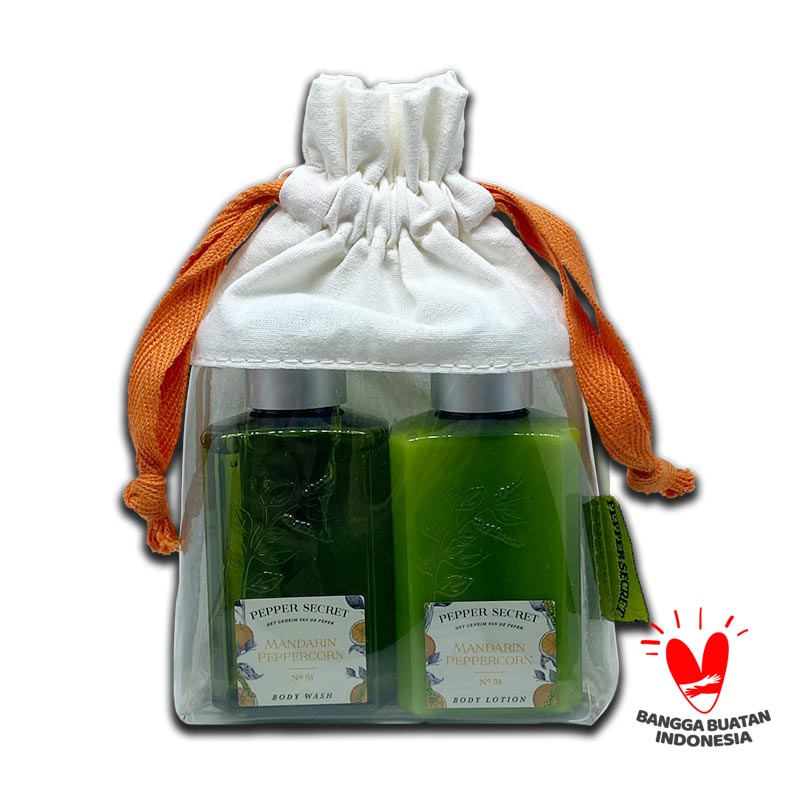 Jual Pepper Secret Mandarin Peppercorn Travel Kit Perawatan Tubuh di ...