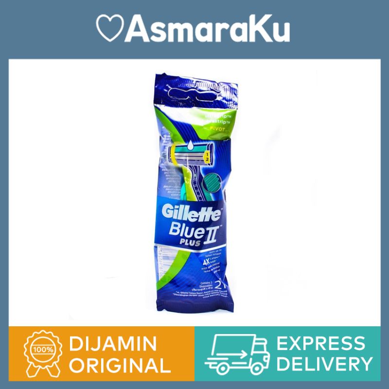 Jual Gillette Blue II Plus Ultragrip Pivot [2 Razors] di Seller ...