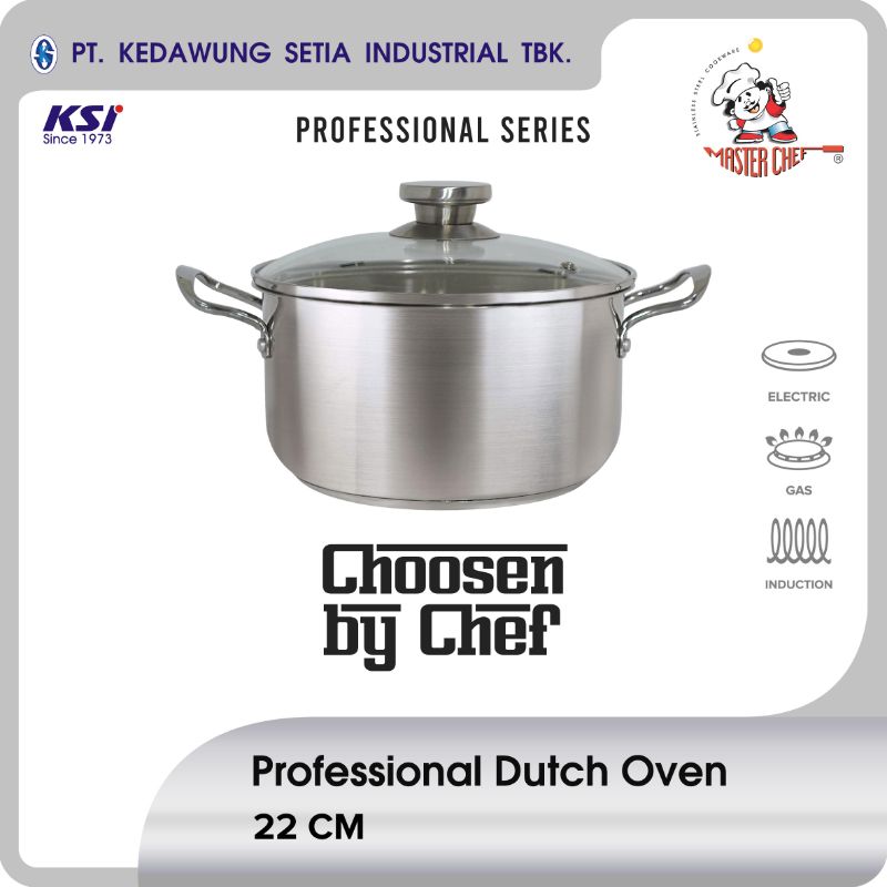 Jual Master Chef Professional Stainless Dutch Oven Panci [22 cm] di ...