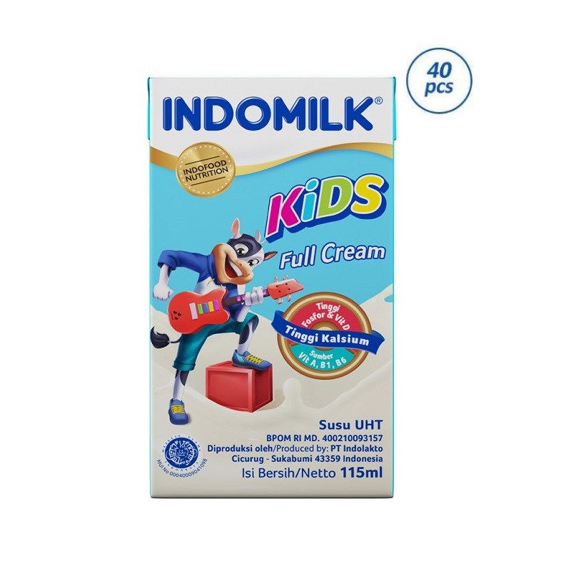 Jual Indomilk Kids Full Cream Susu UHT UHT [115 ml / 40 pcs/ Karton] di Seller Venna Baby Shop ...