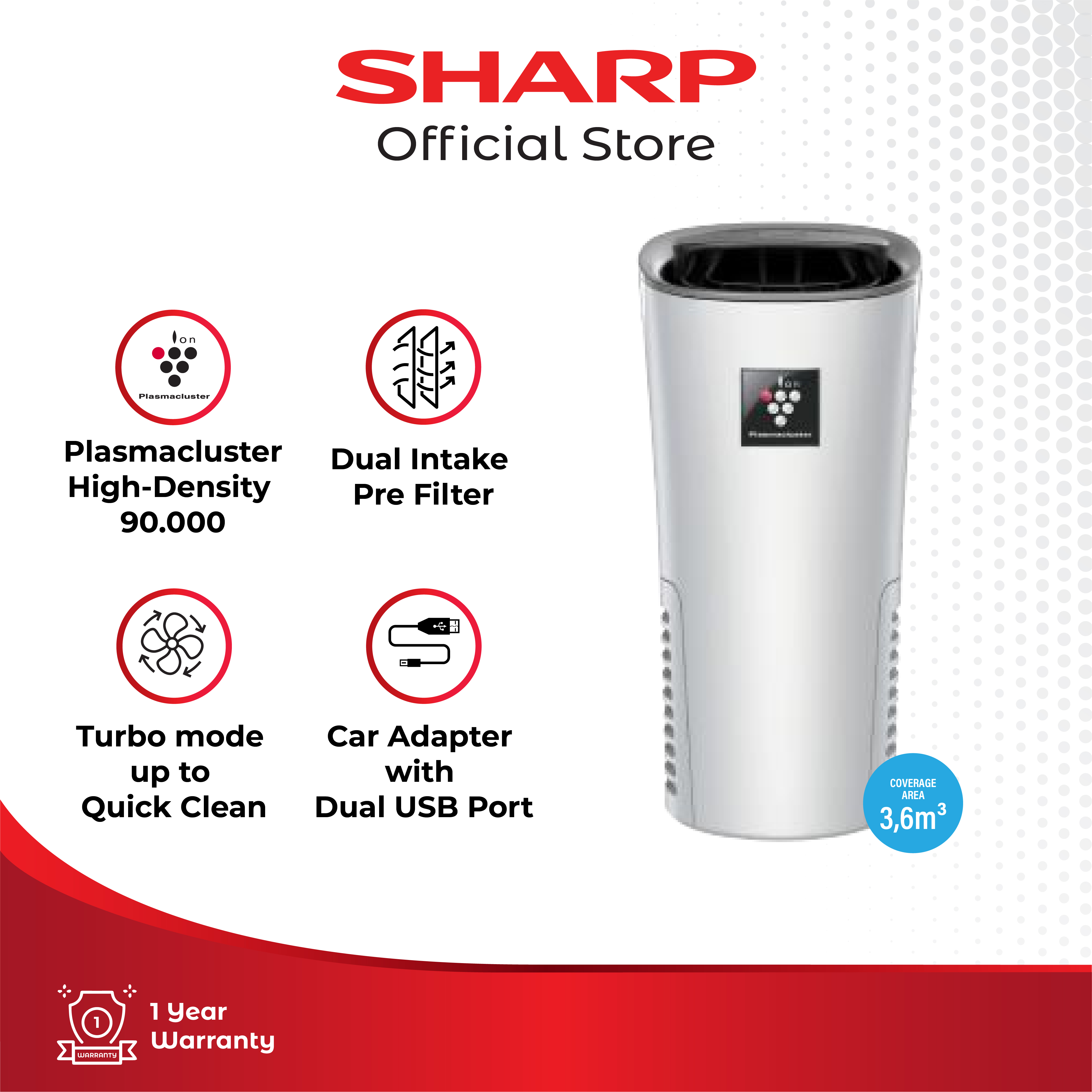 Jual Sharp Car Purifier Ig Nx Original, Murah & Diskon Mei 2024 | Blibli