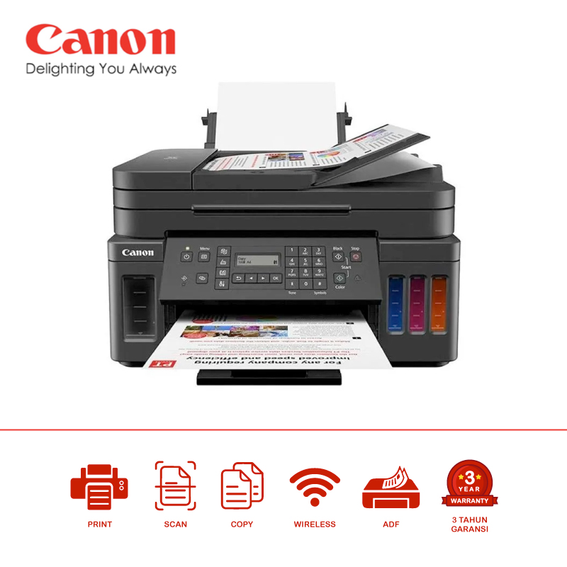 Jual Canon PIXMA G7070 Wireless All-In-One Ink Tank Printer With ADF (Print-Scan-Copy-Wifi ...
