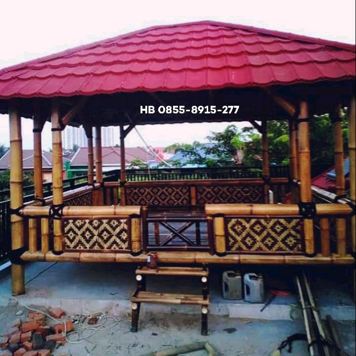 Jual Saung Gazebo Bambu/high Quality | 3m×3m Di Seller Harry Bamboo ...