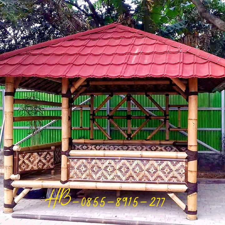 Jual Gazebo Bambu/Atap Genteng Metal |2.5M × 2.5M di Seller Harry ...