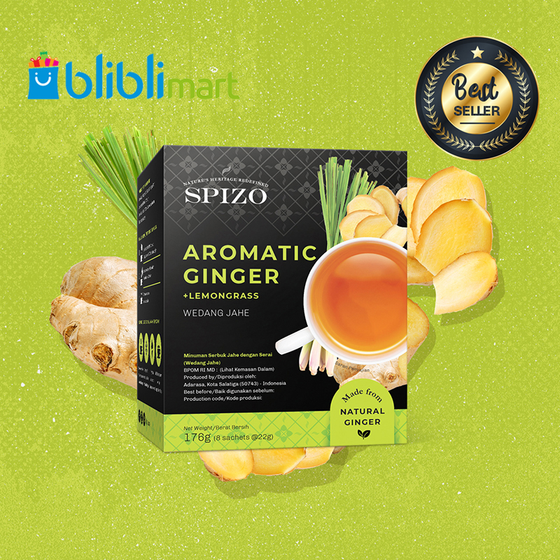 Jual SPIZO Aromatic Ginger / Wedang Jahe Minuman Bubuk [176 g] di ...