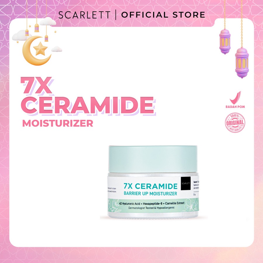 Promo Scarlett Whitening 7x Ceramide Moisturizer Diskon 10% Di Seller ...