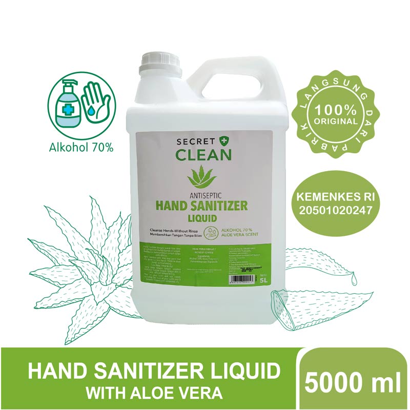 Jual Secret Clean Antiseptic Liquid Hand Sanitizer [5000 mL] di Seller ...