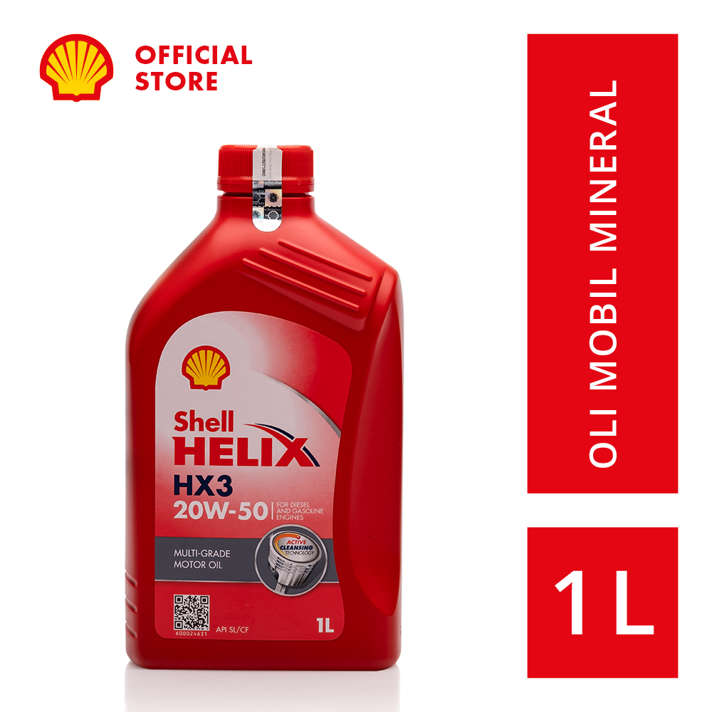 Jual Shell Helix HX3 20W-50 Oli Mobil [1L] di Seller Shell Indonesia ...