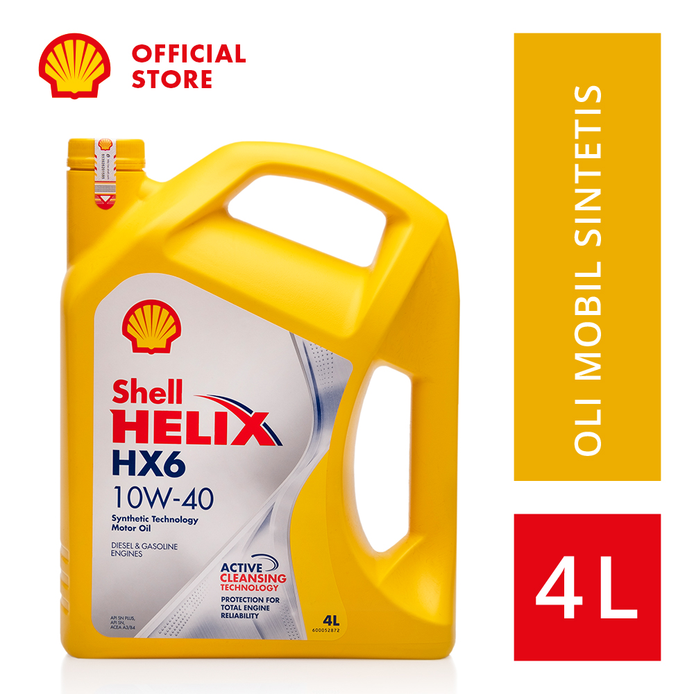 Jual Shell Helix HX6 10W-40 Oli Mobil [4L] di Seller JasutraMotor ...