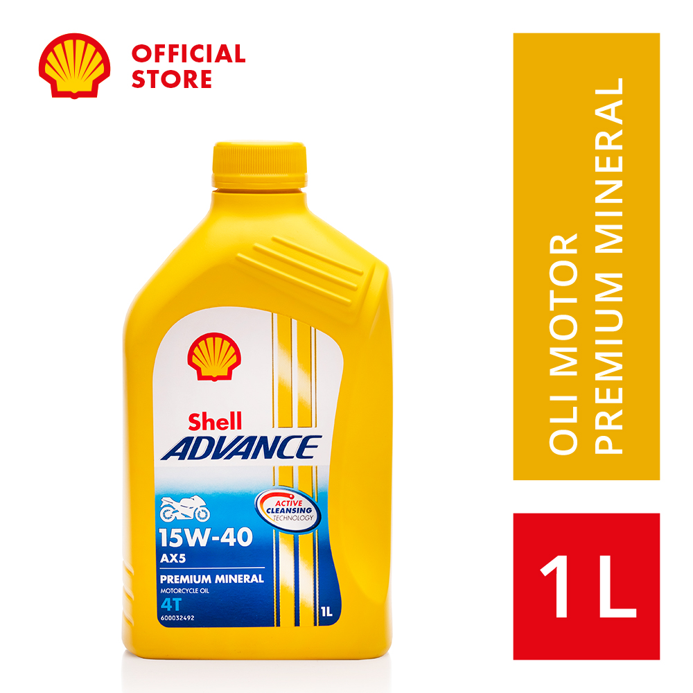 Promo Shell Advance 4t Ax5 15w-40 Oli Motor [1l] Diskon 3% Di Seller ...