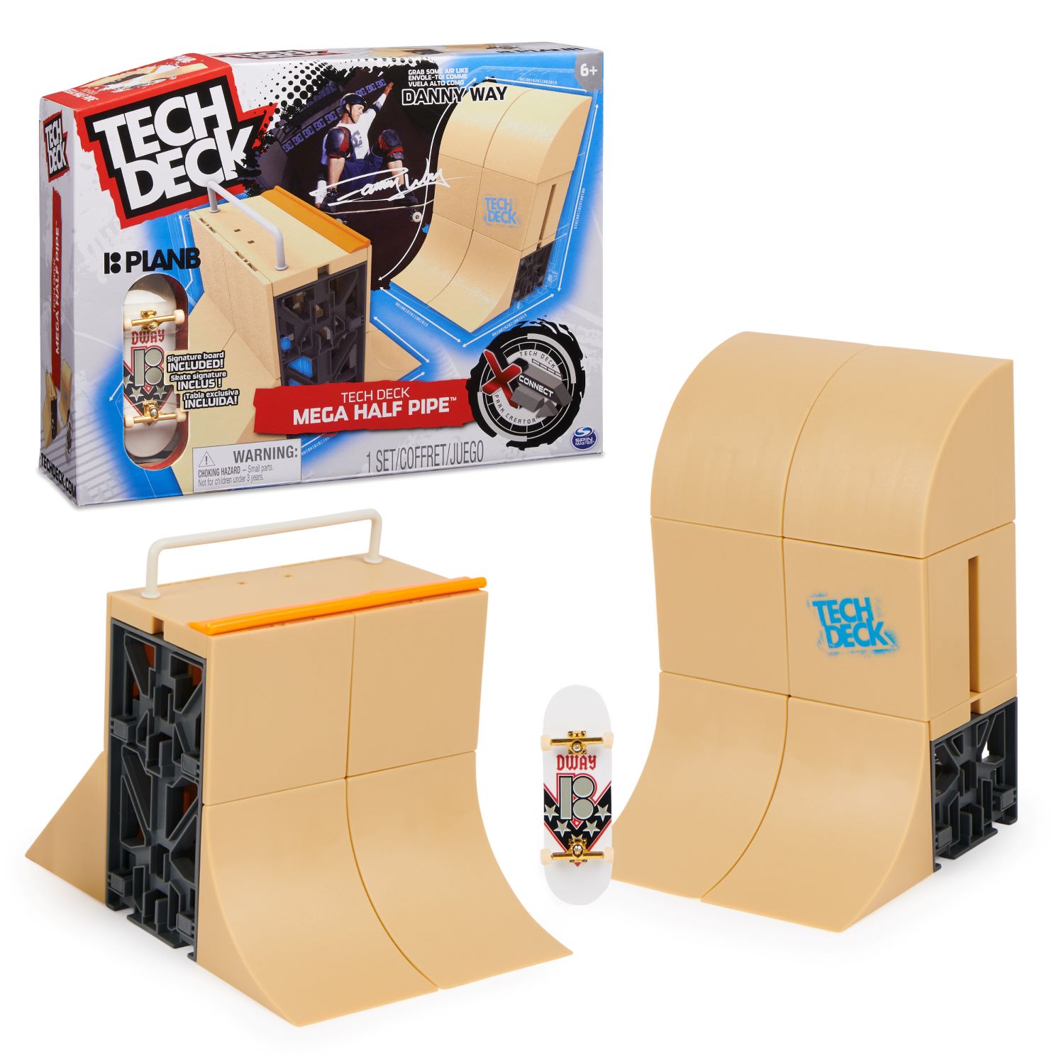 Promo Tech Deck Danny Way Mega Half Pipe Finger Board Skateboard Set ...