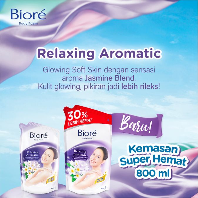 Jual Biore Body Foam Relaxing Aromatic / Sabun Mandi Cair [Pouch / 800 mL] di Seller KAO KKE ...