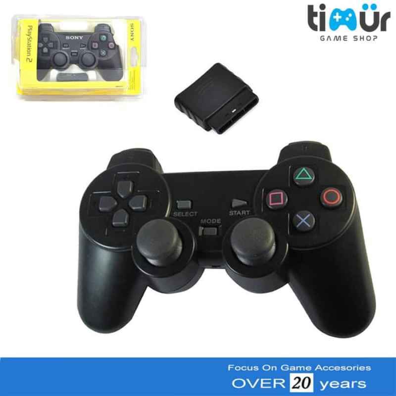 Jual Stik Stick PS2 Wireless Ori Original Pabrik Warna Hitam di Seller ...