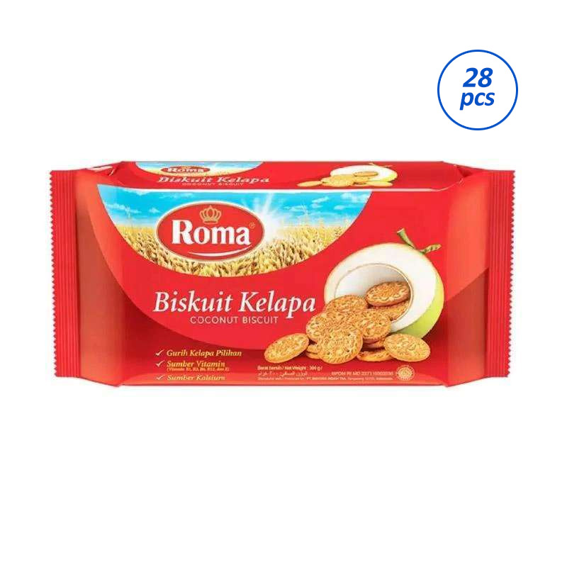 Promo Roma Kelapa Biskuit 300 g [28 pcs/ 1 Karton] Diskon 9% di Seller ...
