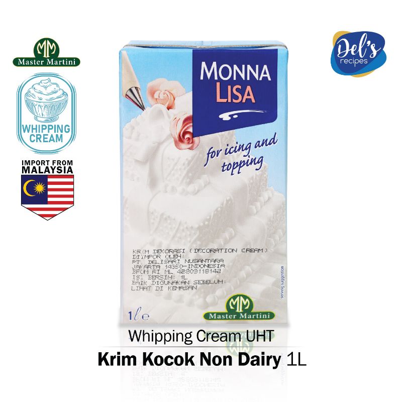 Jual Krim Kocok non dairy- Whipping Cream UHT Monnalisa 1 liter di ...