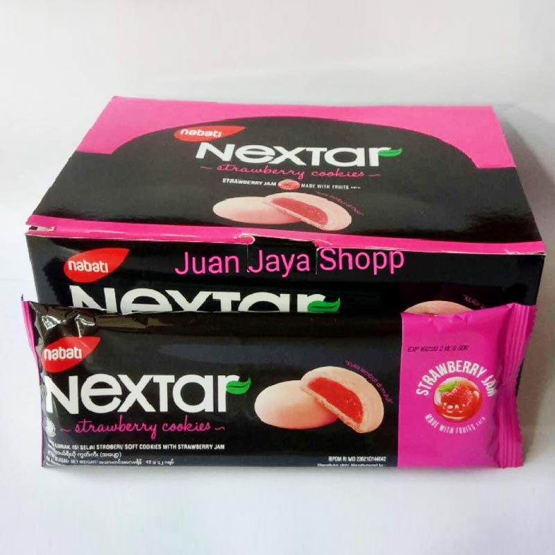 Jual Nextar Strawberry Cookies [42 G/ 8 Box/ 10 Pcs/ Karton] Di Seller ...