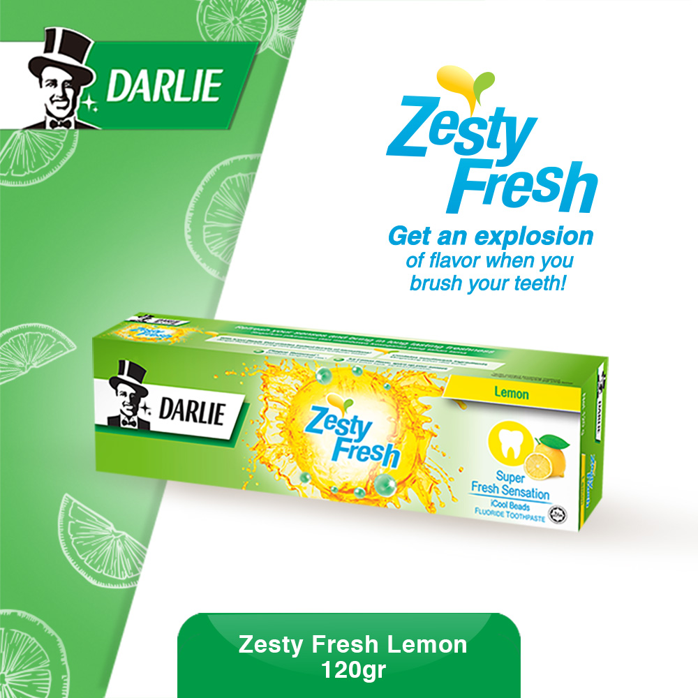 Jual Darlie Zesty Fresh Lemon Pasta Gigi [120 g] di Seller Bliblimart ...