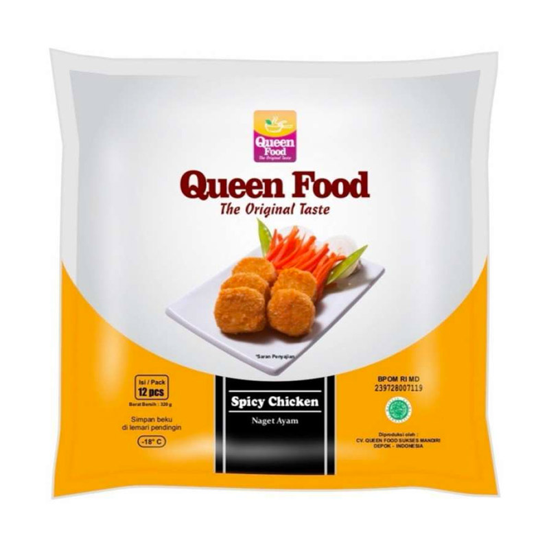 Jual Queen Food Spicy Chicken Isi 12 (320gr) Halal Di Seller Er Frozen ...