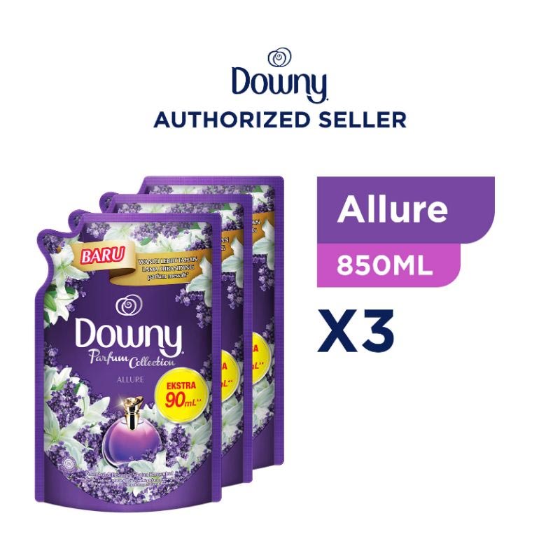 Promo Downy Allure Pewangi dan Pelembut Pakaian Konsentrat [850 mL / Refill / 3 pcs] Diskon 35% ...