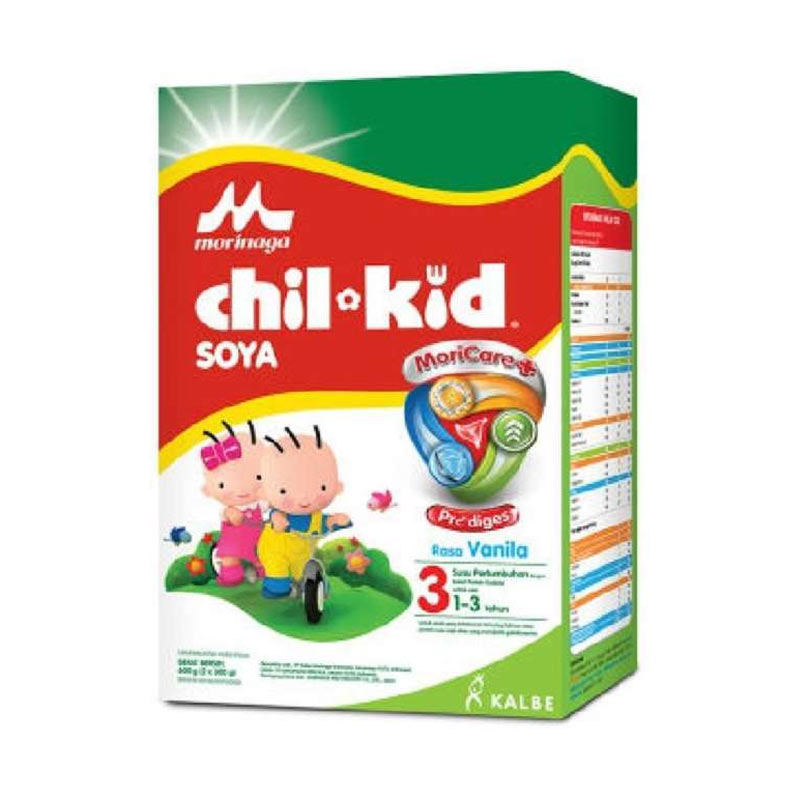 Jual Morinaga Chil Kid Soya 3 Vanila Susu Formula [600g/ Kemasan Box ...