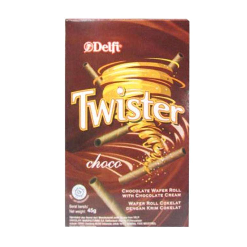 Jual Delfi Twister Chocolate Wafer Roll [45 g/ 8991001780140] di Seller ...