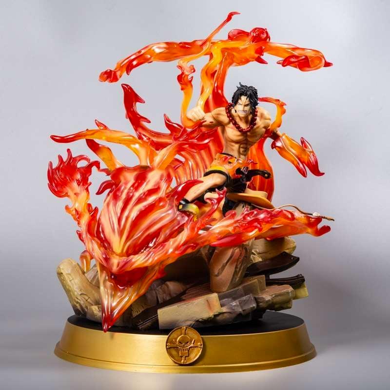 Jual Custom One Piece Portgas D. Ace Statue Premium JZ Studio Recast ...