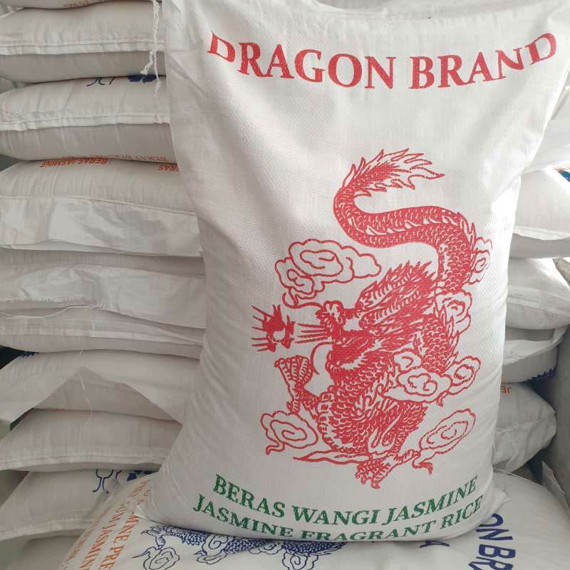 Jual BERAS JASMINE JASMINE RICE DRAGON MERAH REPACKING 5KG di Seller ...