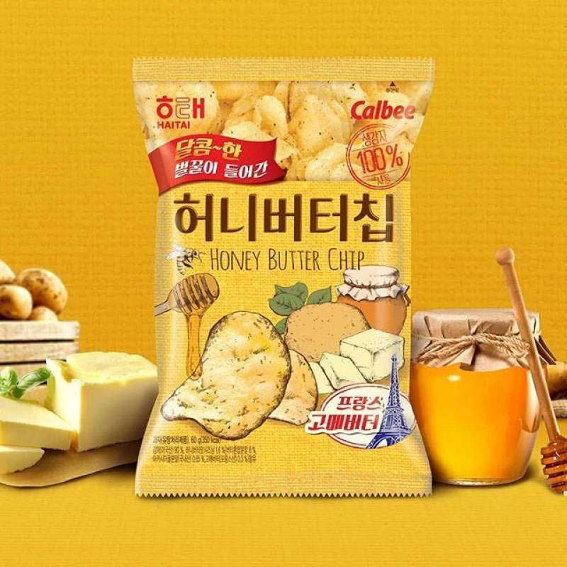 Jual Calbee Honey Butter Chips Snack Khas Korea [60g] Di Seller Market ...