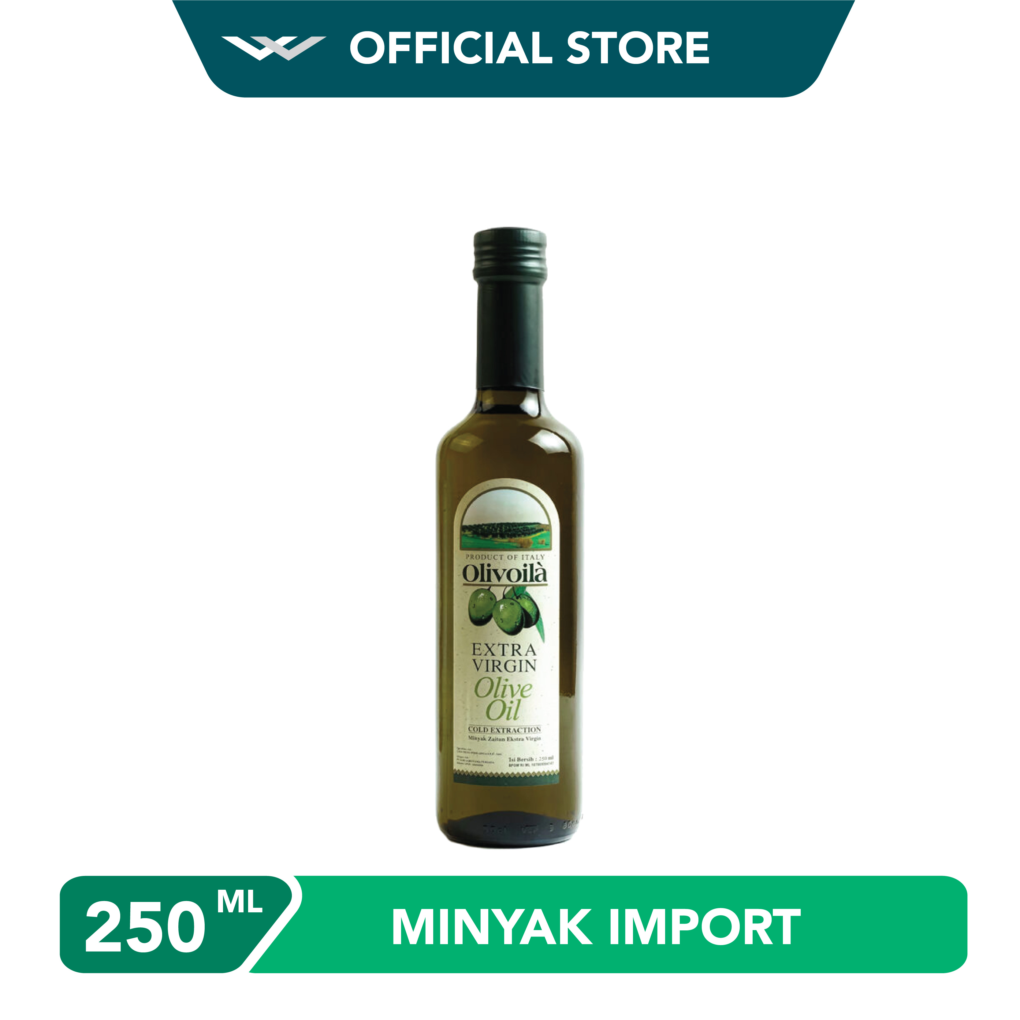 Jual WHS - Olivoila Extra Virgin Olive Oil [250 mL] di Seller Gudangku Official Store - Kota ...