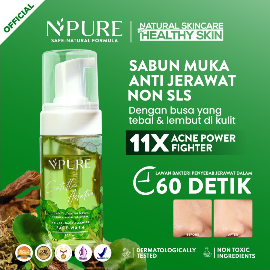 Promo NPURE Face Wash Centella Asiatica Diskon 15% di Seller Blibli.com ...