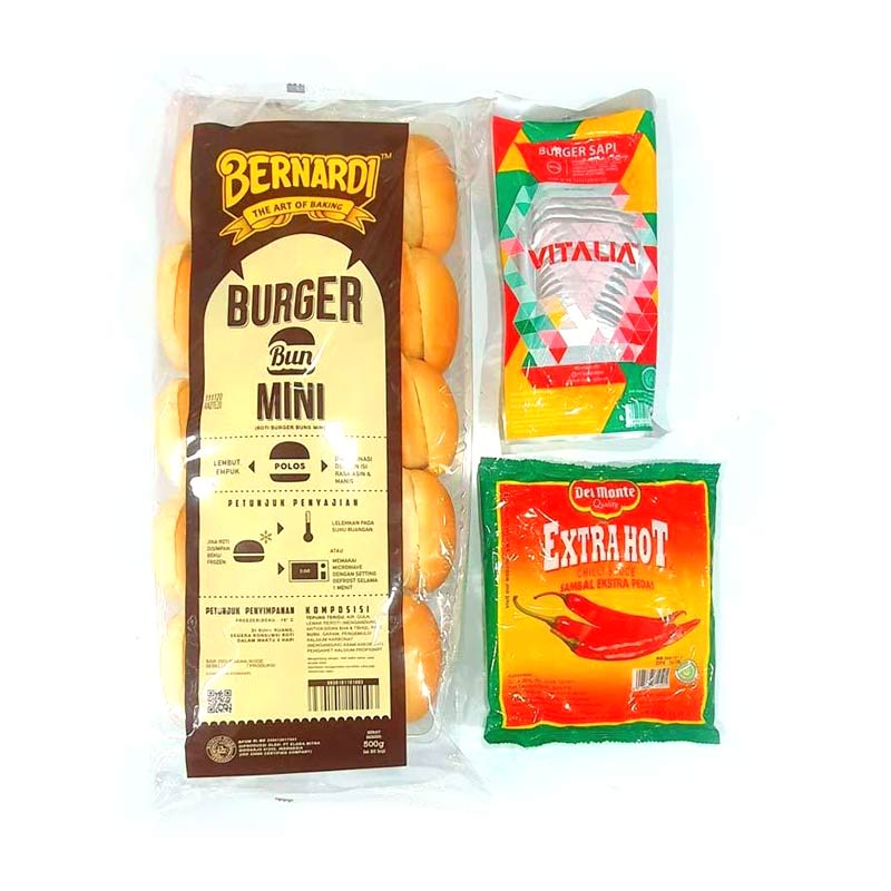 Jual Bernardi Paket Burger Mini [Isi 20 / Roti Burger / Beef Vitalia ...