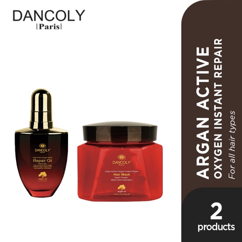 Promo Dancoly Argan Hair Mask 550g + Argan Oil 60 mL Diskon 8% di ...