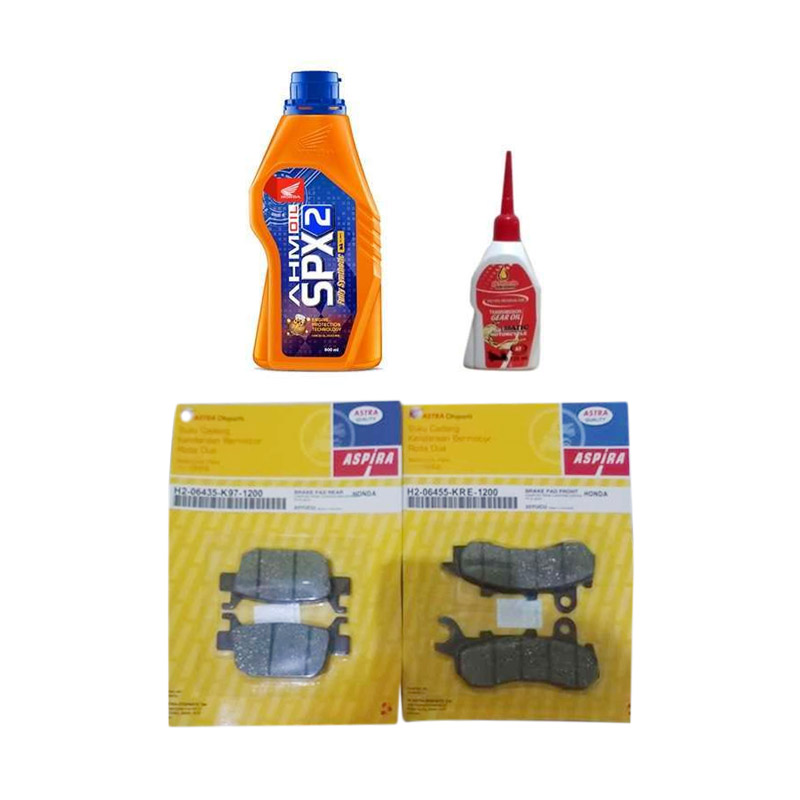 Jual AHM Set Oil SPX 2 for Motor PCX 150 [10W-30+0.8L+Petroasia Gear ...